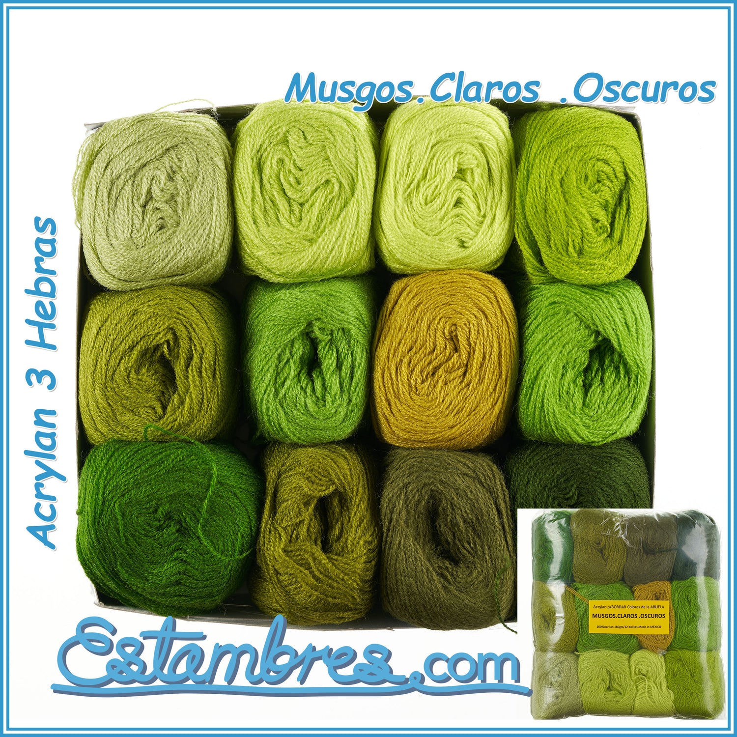 Acrilan 3 Hebras [Multicolor Pack] - Estambres.com