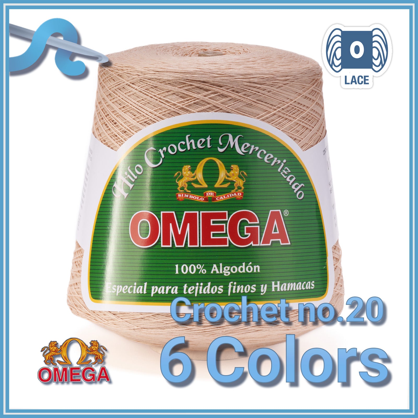CROCHET OMEGA NO.20 [1KG] - Estambres.com