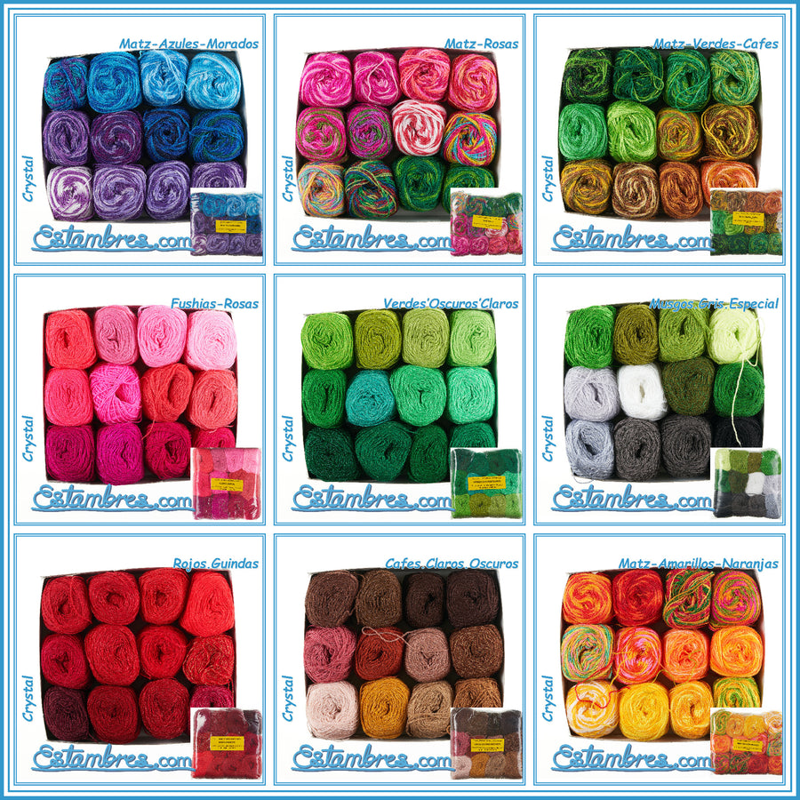 CRYSTAL [Multicolor Pack] - Estambres.com